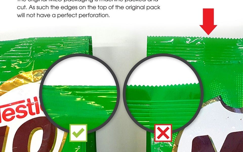 Beware Of Fake Milo in Malaysia! - WORLD OF BUZZ