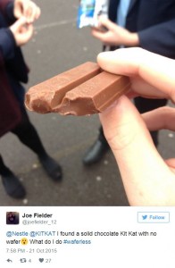 Woman Gets Waferless KitKat; Demands Life-Time Supply of the Chocolaty ...