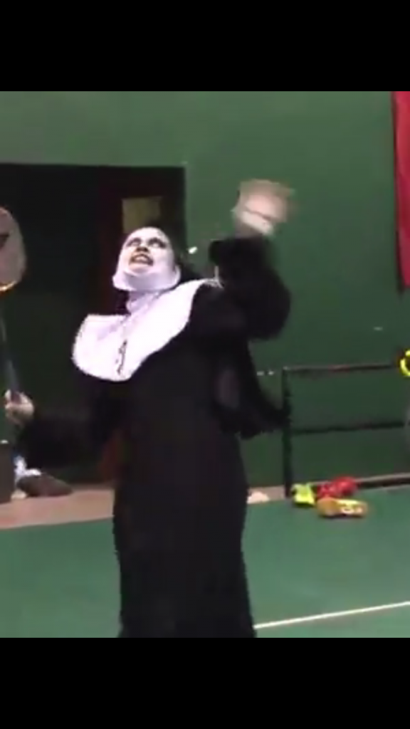 Video Captures Valak Playing Badminton in Malaysia - WORLD OF BUZZ