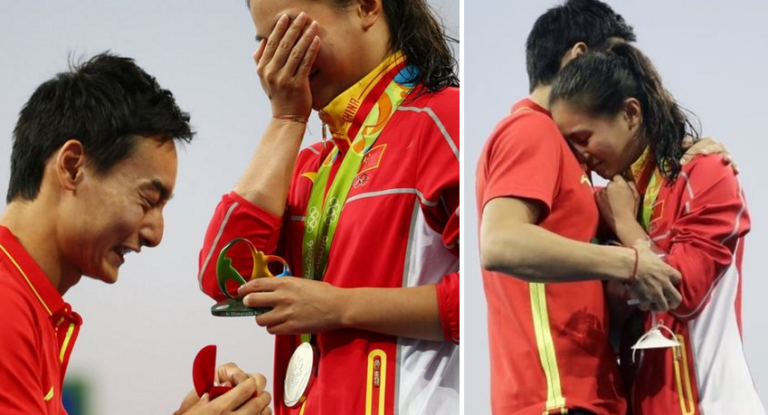Surprise Marriage Proposal During Olympics Award Ceremony Touched ...
