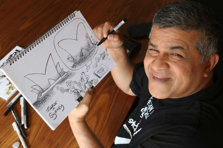 Malaysian Cartoonist's 'Billionaire Najib' Drawing Showcased At World ...