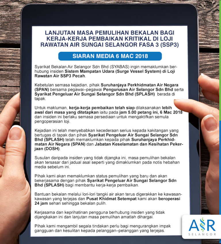 Water Cuts in Klang Valley Extended Due to Vessel System Explosion ...