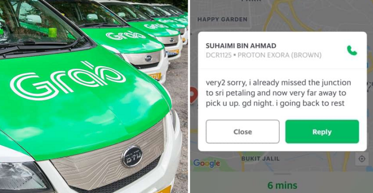 This Grab Driver's Simple Message to His Passenger Just Instantly Went ...