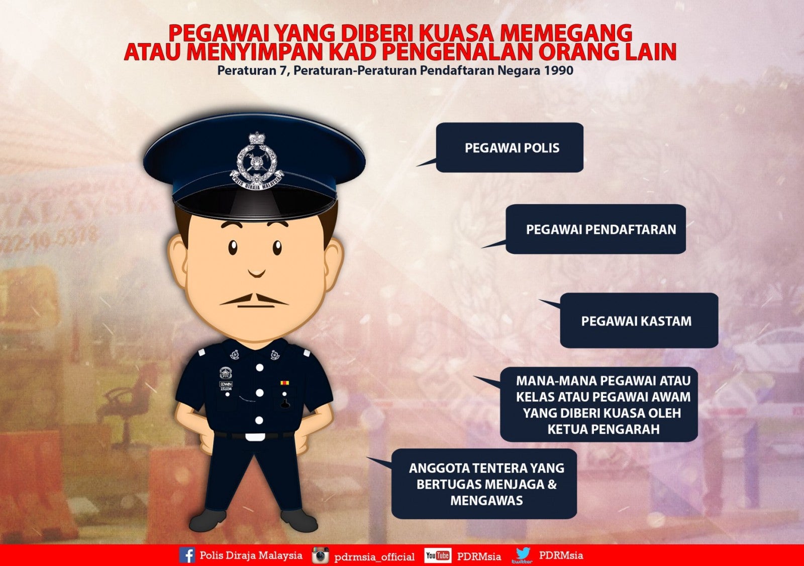 PDRM: No One is Allowed to Keep or Hold Your IC Except For These 5 ...