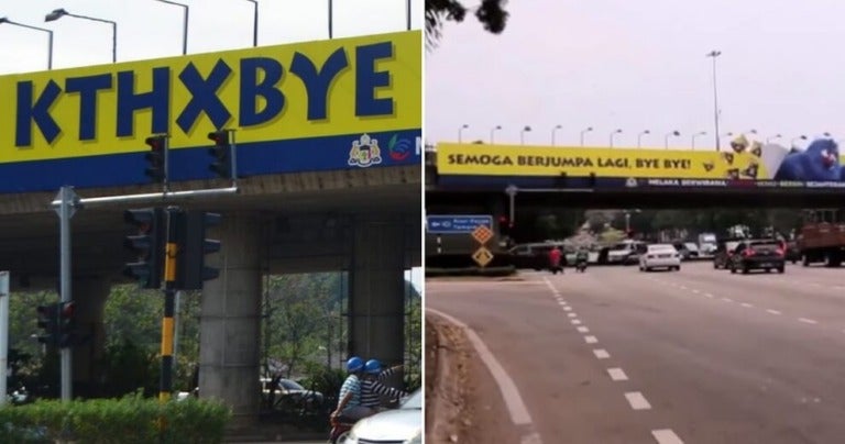 Mamee's Viral "Kthxbye" Sign Taken Down by Melaka City Council Because ...