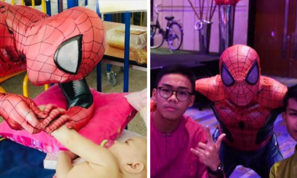 Local 'Spider-Man' Swings Into Children's Cancer Wards In KL & Klang To ...