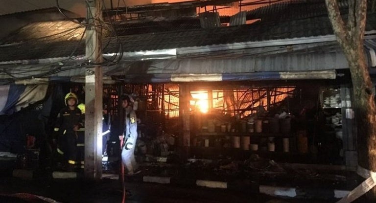 Watch: Fire Destroys Over 100 Shops At Chatuchak Market, Likely Caused ...