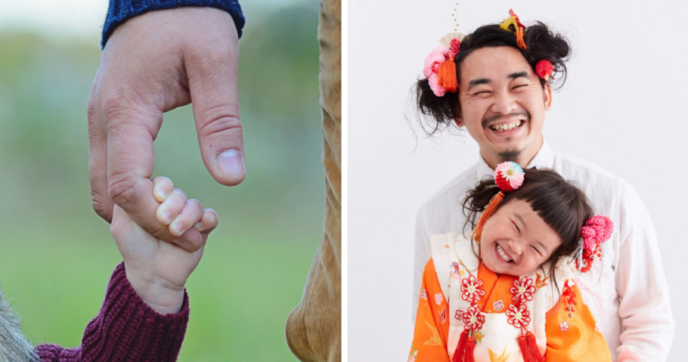 This Adorable Dad Grew His Hair For Two Years So He Could Have The Same ...