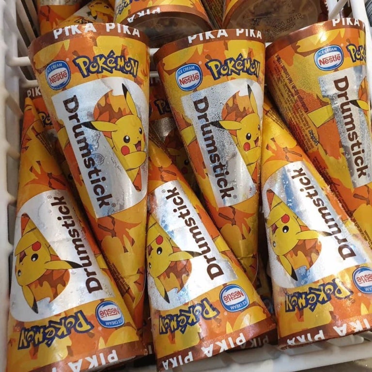 Nestle Now Sells Pikachu Drumstick Ice Cream with Pecan, Almond and ...
