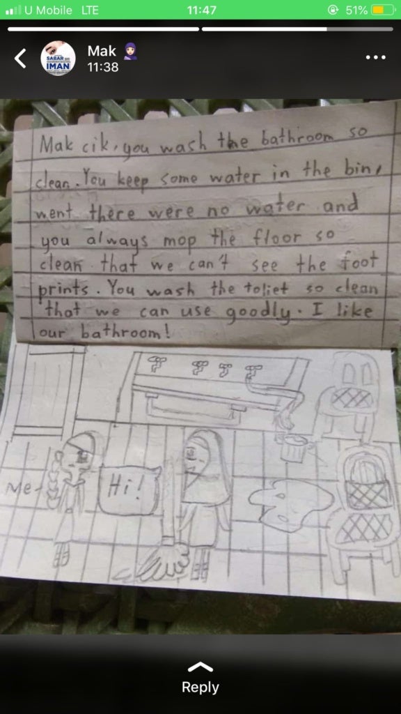 Standard 3 Girl Writes Touching Letter to School Janitor Thanking Her ...