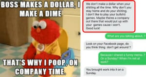 This Guy Actually Got Fired for Posting a CUTE ELMO MEME About Pooping ...