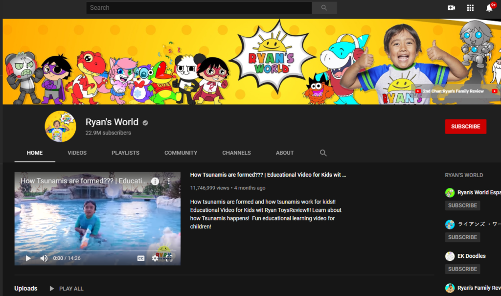 8yo Ryan Kaji Earned RM107 MILLION Through YouTube, Is 2019's Richest ...