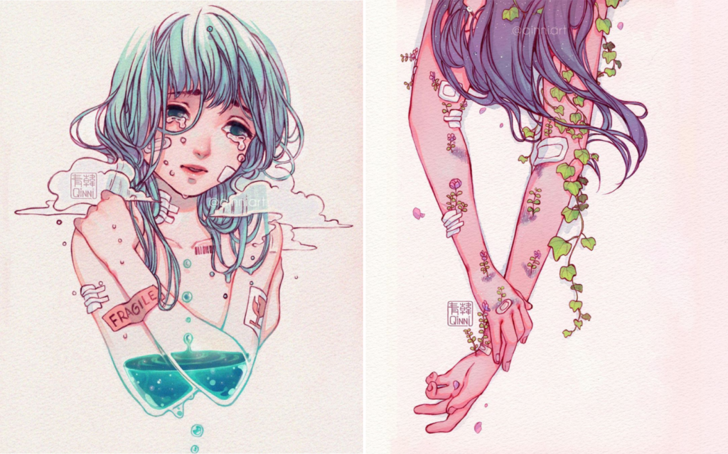 Qinni, Creator of The "Crying in a Puddle" Meme, Dies of Stage 4 Cancer ...