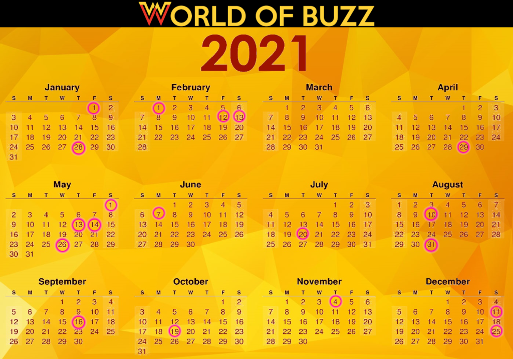 Ready For 2020 To Be Over? Here’s The 2021 Long-Weekend Calendar So You ...