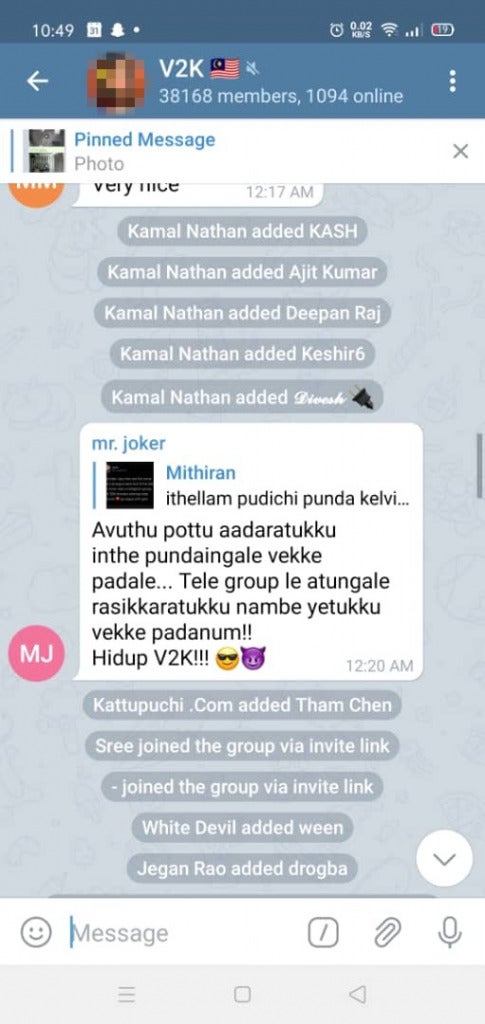 "We're not raping anyone" M'sian Telegram Group Shares Unconsented ...