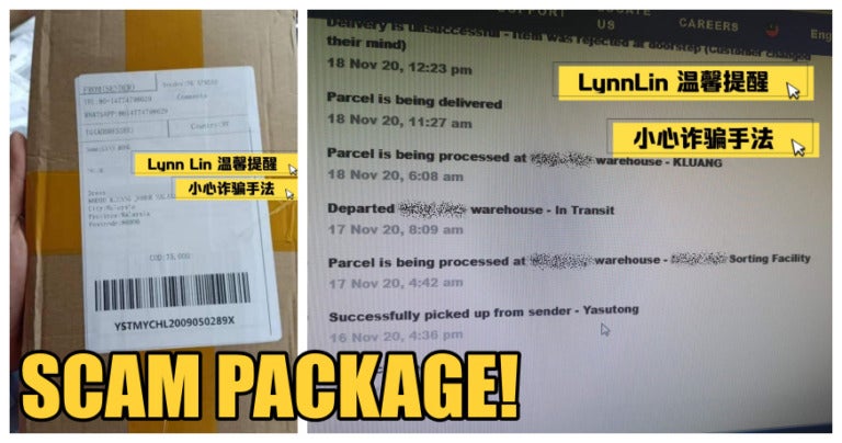 Beware! M’sian Almost Gets Scammed After Receiving A COD Package ...