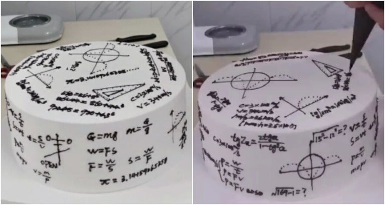 This Baker Made A Cake Of Math Formulas Perfect For Math Geniuses ...