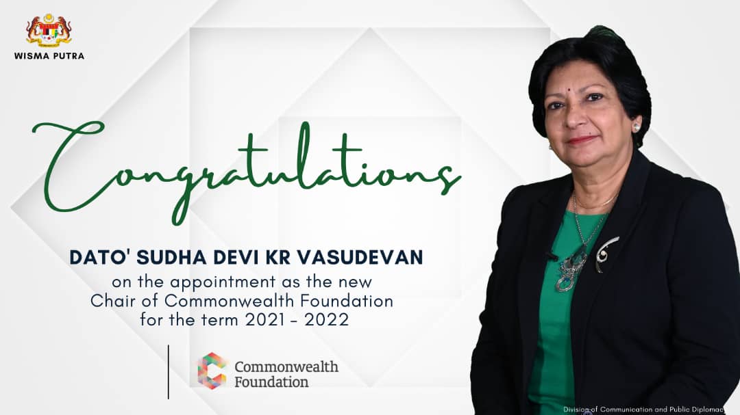 Dato' Sudha Devi Is The First Malaysian To Chair The Commonwealth ...