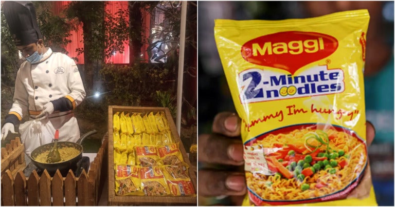 Couple In India Have A Maggi Stall At Their Wedding Reception, Netizens ...