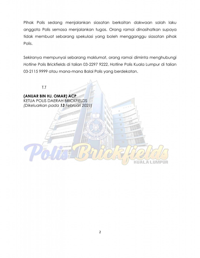 Woman Claims PDRM Officer Sexually Harassed Her at KL Roadblock ...