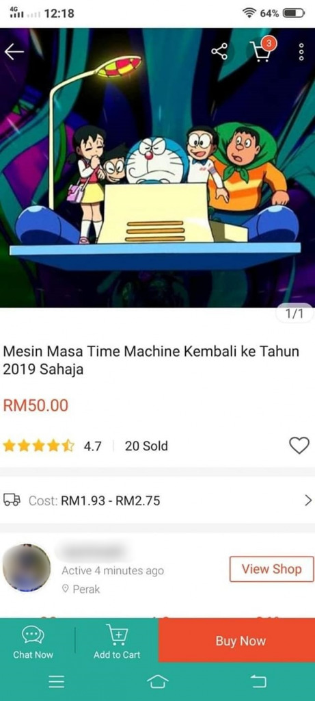 Someone Sold A Doraemon Time Machine That Can 'Take You Back To 2019 ...