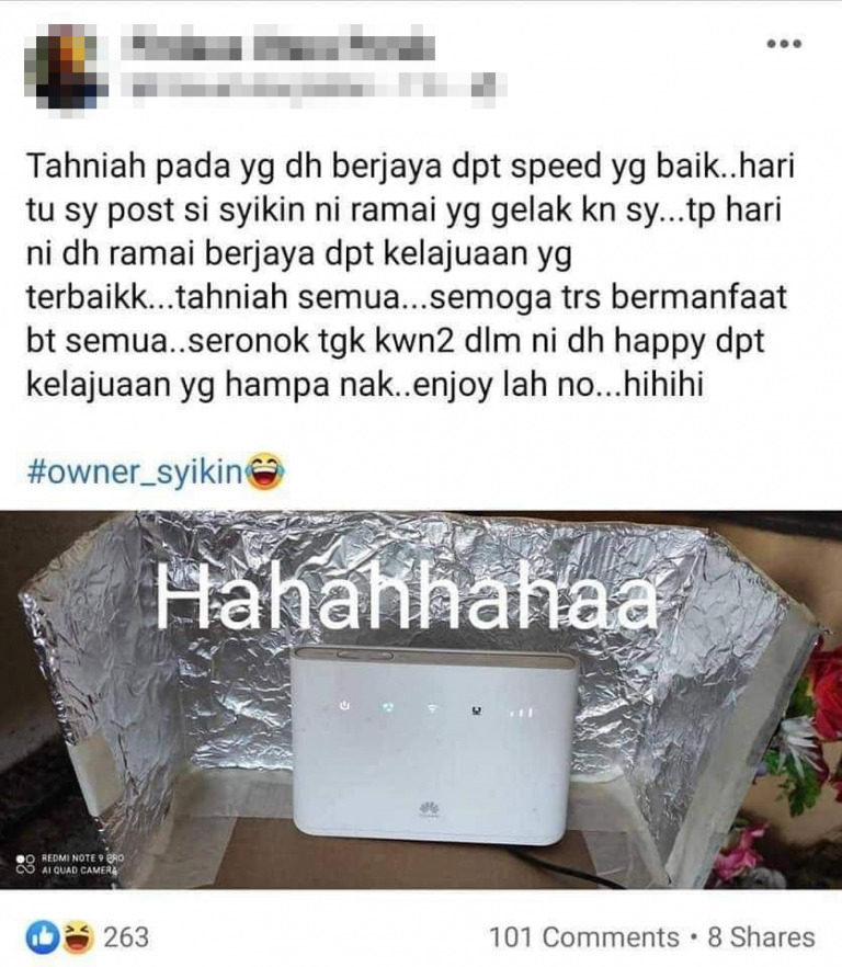 "Lebih fast" M'sians Swear By Placing Foil Around Routers For Better ...