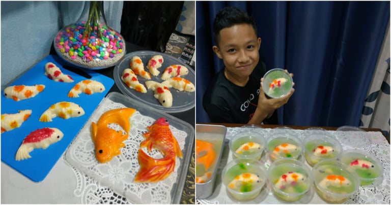 Photos: M'sian Mum Makes Realistic Koi Fishes Out Of Jelly & Gardenia ...