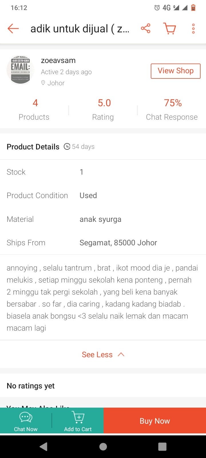 Someone Put Their "Annoying" Little Sister For Sale On Shopee & It's ...