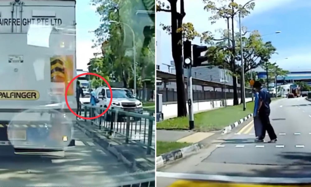 Watch: Kind Lorry Driver & Road User Block Traffic To Help Elderly Man ...