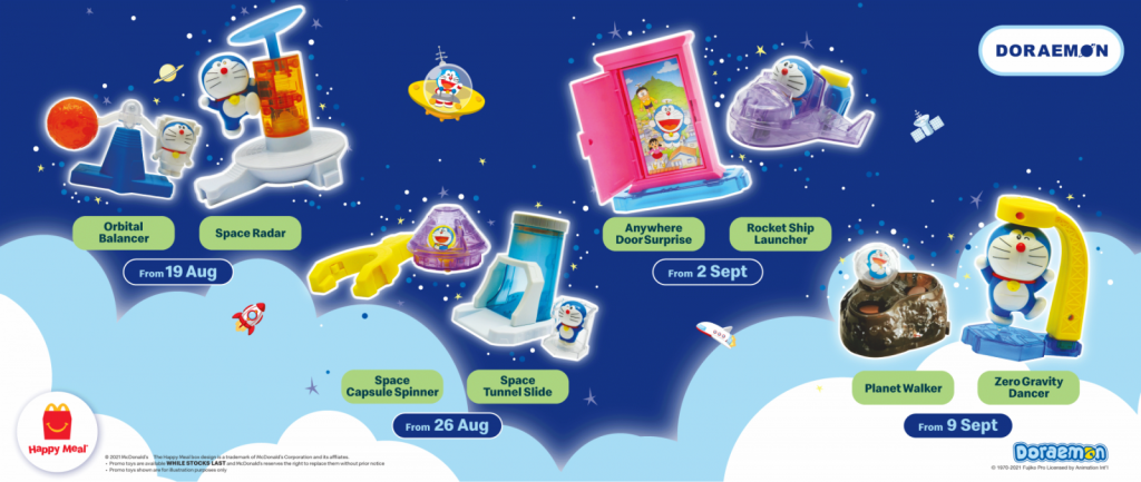 The New McDonald's Doraemon Happy Meal Toys Are Now Available In M’sia ...