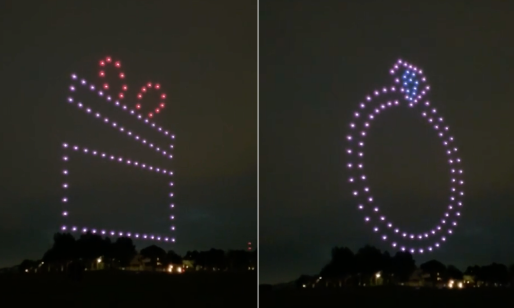 Watch: Impressive Drone Marriage Proposal At Light Show In Bukit Timah ...