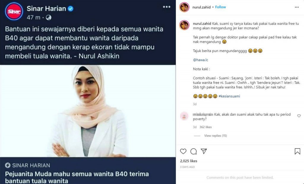 Zahid Hamidi’s Daughter Dismisses Period Poverty Claims In Malaysia ...