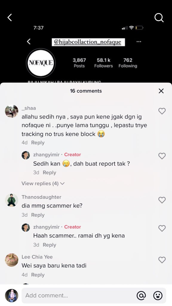 "They have thousands of followers" - M'sians Are Exposing 'Scam' IG ...