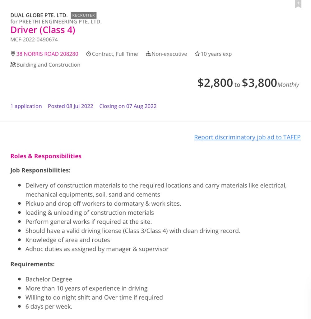 Lorry Driver Vacancy Ad Goes Viral For Requiring Applicants To Have A ...