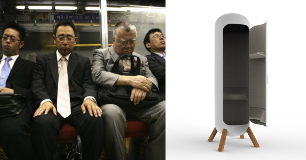 Japan Company To Release 'Nap Box' For Employees To Sleep Upright In It ...