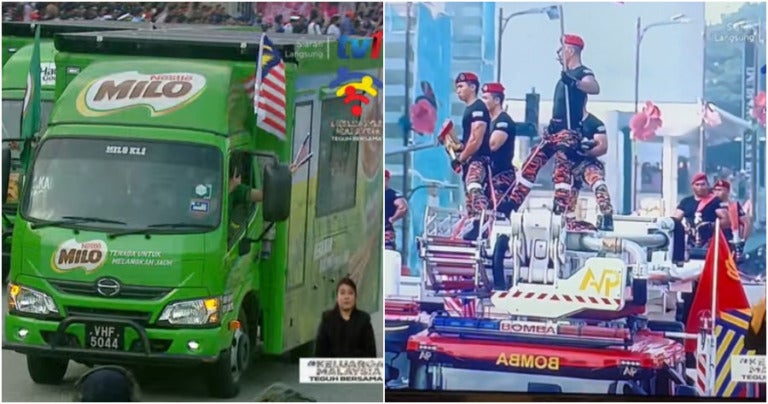 Milo Trucks & Muscular Abang Bomba Steals The Show At Merdeka Parade ...