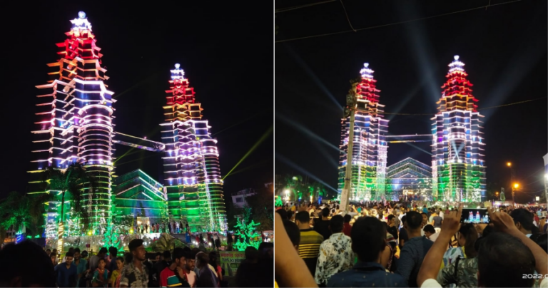 A Petronas Twin Tower Replica Was The Highlight of This Durga Puja in ...