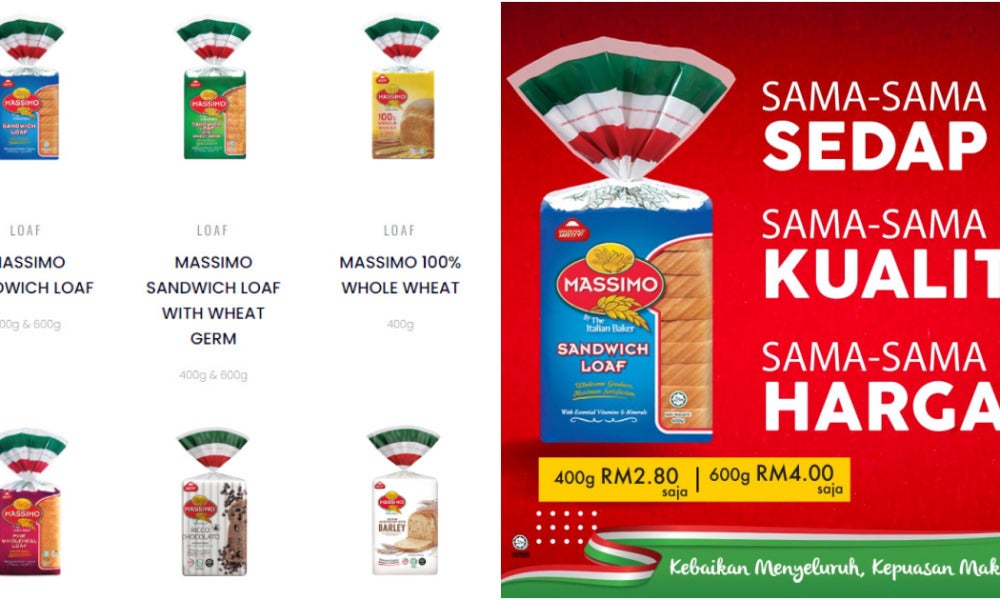 Price Of Massimo Bread Increases Between 10 to 60 Cents, Except White ...