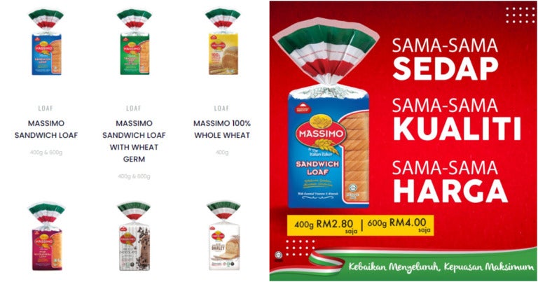 Price Of Massimo Bread Increases Between 10 to 60 Cents, Except White ...