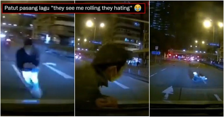 WATCH: Insurance Scammer Jumps Onto Moving Car, Pretends to Get Hit ...