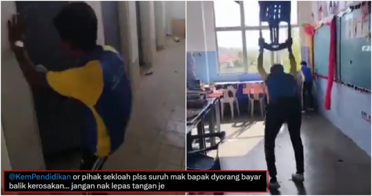 WATCH: Group of Students Caught on Camera Destroying School Property ...