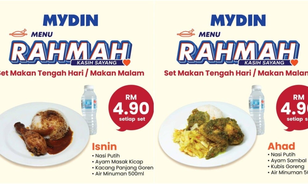 MYDIN Malaysia Offers Affordable Meal Sets Everyday As Cost Of Living ...