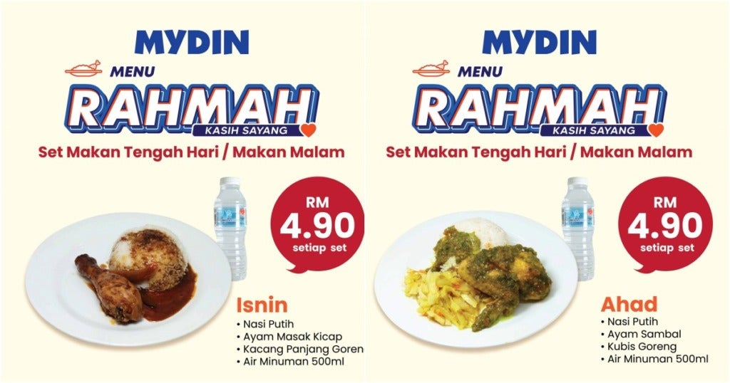MYDIN Malaysia Offers Affordable Meal Sets Everyday As Cost Of Living ...