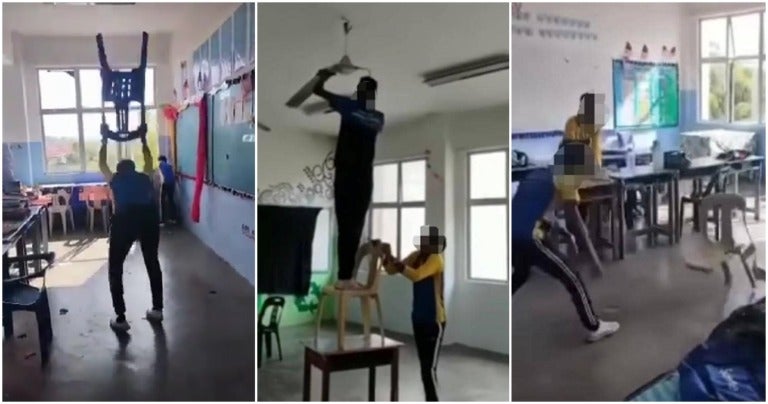 Penang School Students Caught Vandalising Classroom Will Be Undergoing ...