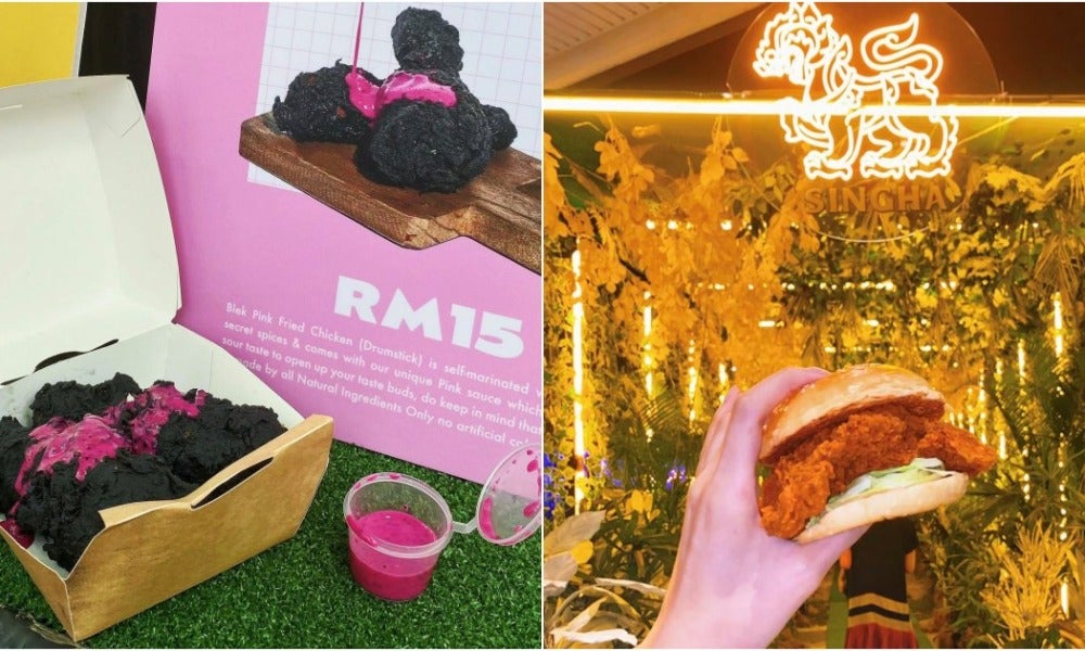 You Can Now Get "Blek Pink Chicken" at This Burger Food Stall Around ...