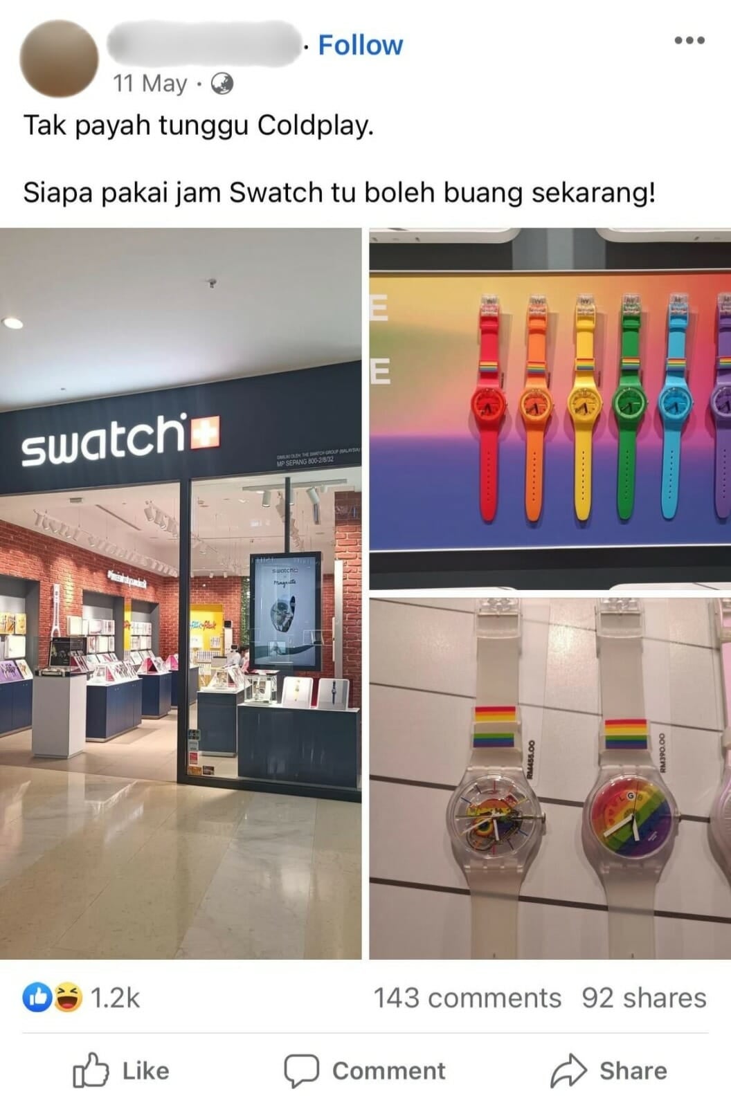 KDN Raids Swatch Outlets to Seize Pride Collection Watches Over ...