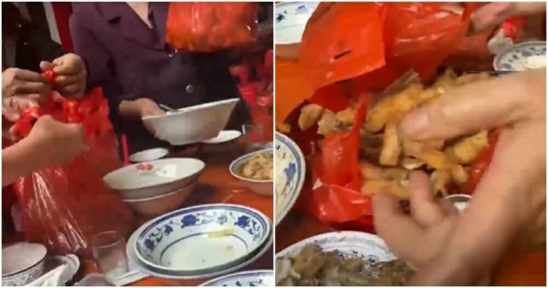WATCH: Aunties In China Tapau Wedding Food When It Arrives, Leaving ...