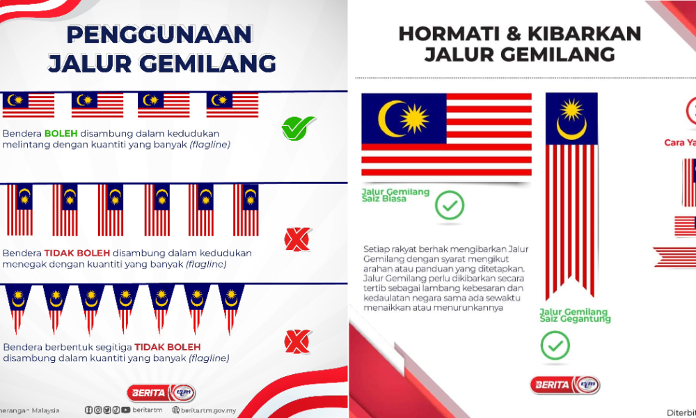 With Merdeka Day Fast Approaching, Here Are the Correct Ways to Hang ...