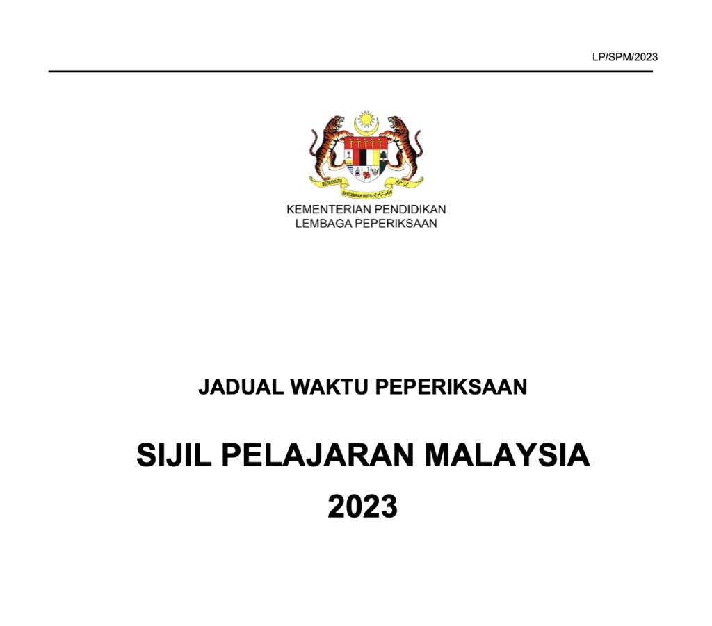 SPM 2023 Expedited to 5 December, Education Ministry to Make Formal ...