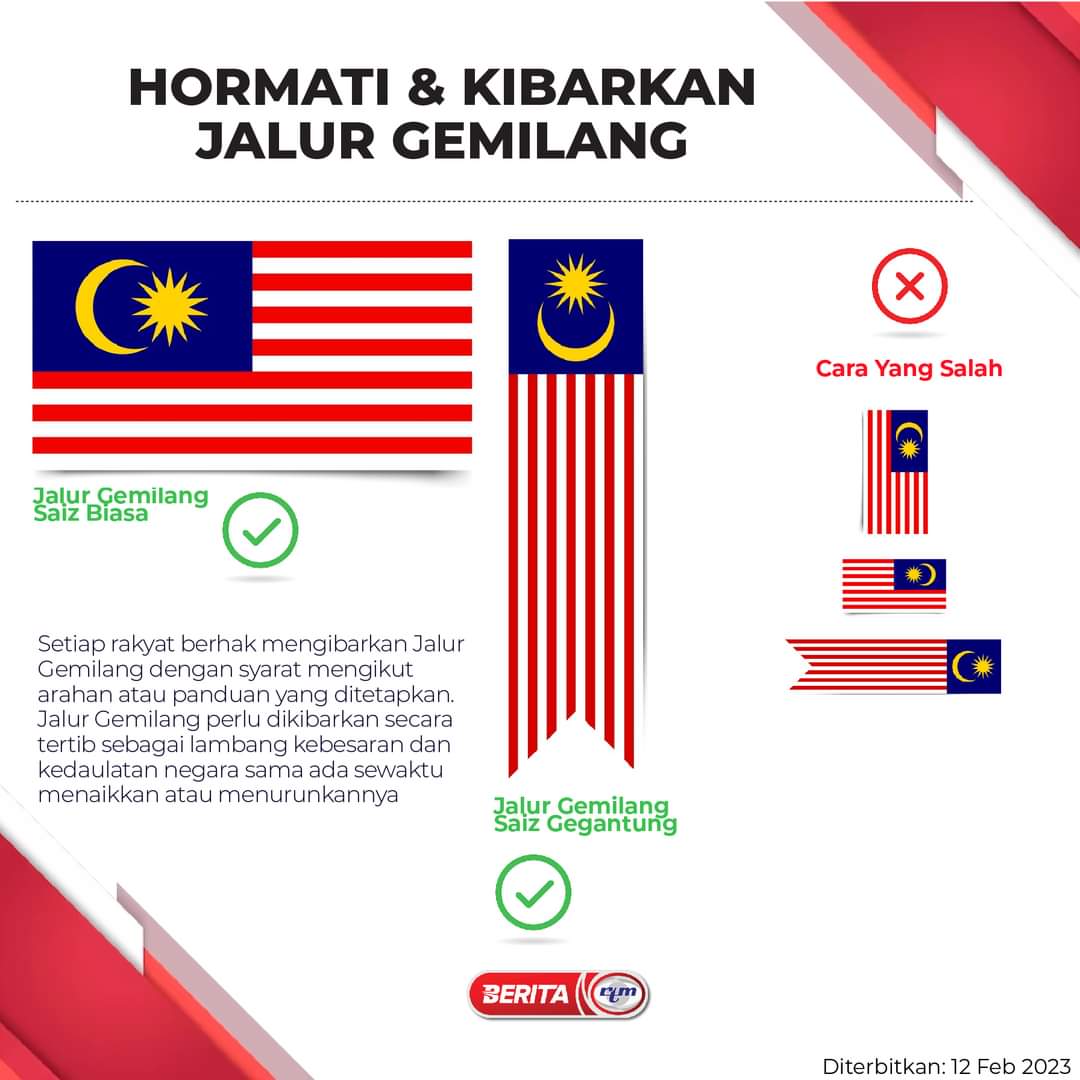 With Merdeka Day Fast Approaching, Here Are the Correct Ways to Hang ...